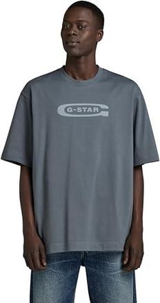 G-Star G-Star Homme T-Shirt Old School Logo Boxy, Gris (axis D23904-C336-5781), S