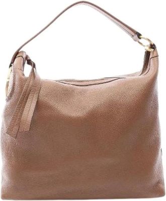 Gucci Sac bandouli&egrave;re en cuir Interlocking G Pre-owned - Femme - Pre-owned - Brun - Taille: ONE Size