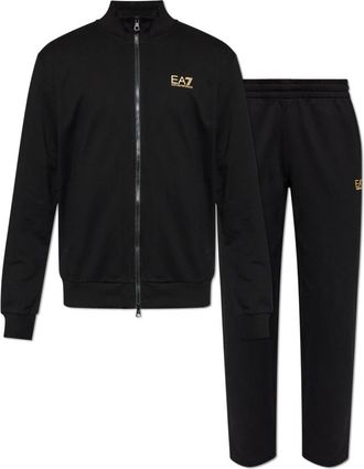 Emporio Armani Emporio Armani Ea7, Homme, Sport, Noir, Taille: XL Core Identity Cotton Tracksuit