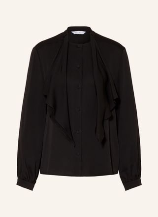 Max Mara Schluppenbluse Leccio Aus Seide schwarz