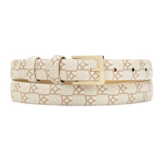 Kazar Femme, Accessoires, Blanc, Taille: 80 CM Ceinture &agrave; motif monogramme