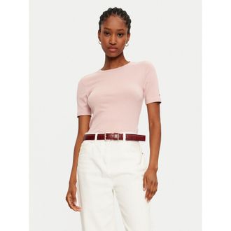 Tommy Hilfiger T-Shirt WW0WW43918 Rosa Slim Fit