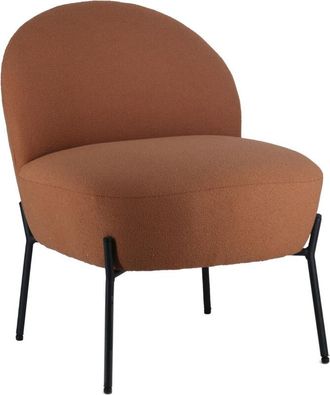 Happy Garden Happy Garden - Fauteuil en tissu boucle rouille helmi