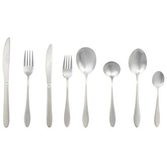 Russell Hobbs RH02851EU7 Lisbon Besteckset - 44-teiliges Edelstahl, Tischutensilien für 8 Personen Spülmaschinenfest, Gabeln/Messer/Löffel und 2 Servierlöffel im Se