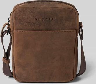 Bugatti Umh&auml;ngetasche aus echtem Leder mit Label-Detail Modell Luca