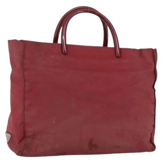 Prada Pre-owned Nylon Tote Bag - - Pre-owned - Damen - Rot - ONE SIZE