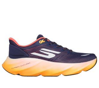 Skechers Herren Aero Burst Sneaker, Marineblau/Orange, 45.5 EU