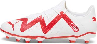 Puma Herren Future Play Fg/Ag Fussballschuh, White Fire Orchid, 42.5 EU