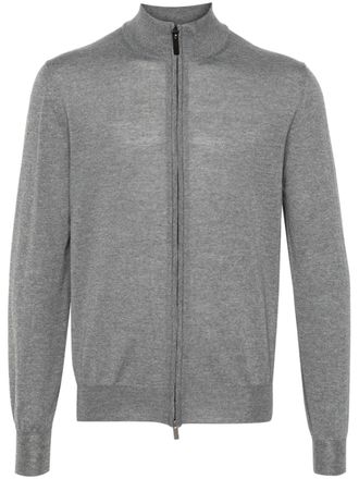 Canali Cardigan aus Merinowolle - Grau