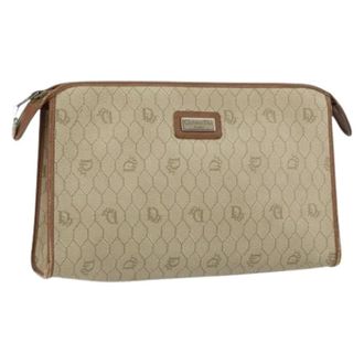 Dior Sac Clutch Vintage Pre-owned - Femme - Pre-owned - Beige - Taille: ONE Size
