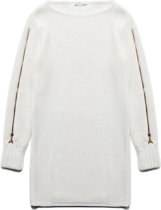 Patrizia Pepe Robe mini c&ocirc;tel&eacute;e - Femme - Robes - Blanc - Taille: 36 FR