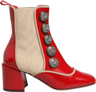 Dolce & Gabbana Femme, Chaussures, Rouge, Taille: 35 EU Bottines courtes