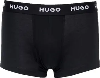 HUGO BOSS Cotton-Elastane Blend Boxer Shorts - Gray