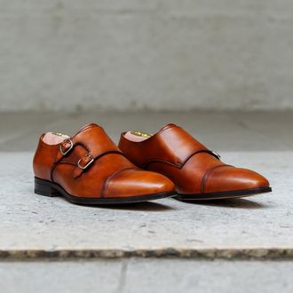 Bexley Chedington - Boucle homme marron patin&eacute;