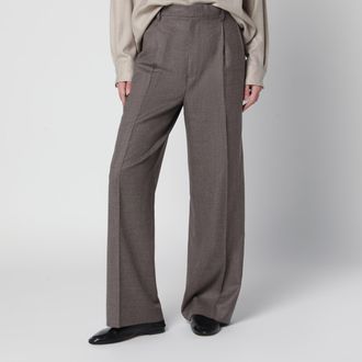 Auralee Braune Hose aus Wolle