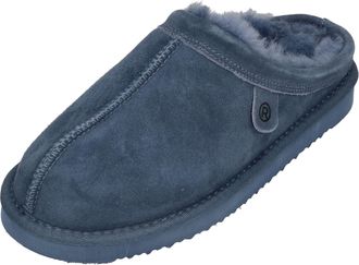 Rohde Damen Lammfell Hausschuhe - GENOVA 7090 blau, Gr&ouml;&szlig;e:40 EU