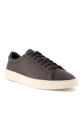 HUGO BOSS Herren Sneaker braun Glattleder