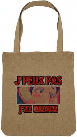 Fabulous Sac Shopping Tote Bag Aspect Lin - Jpeux Pas Jai Manga Ochaco Anime Otaku Manga Fanart - Sac de Courses Toile Epaisse 360g Beige Naturel Cabas Port&eacute; E