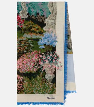 Max Mara Tuch Camice aus Wolle und Seide