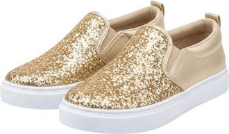 Generic Femme Chaussures Plates Slip-on &agrave; Paillettes Baskets sans Lacets Tendances SneakersMocassins Basses Chaussures De Marche L&eacute;g&egrave;re Respirant Confortable 
