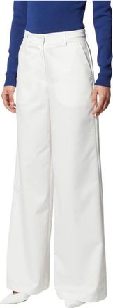Silvian Heach Femme, Pantalons, Blanc, Taille: 40 FR Pantalon large