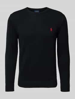 Polo Ralph Lauren Strickpullover mit gerippten Abschl&uuml;ssen