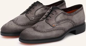 Santoni Schnürer grau