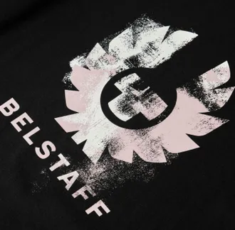 Belstaff T-Shirt London Retro Blur Phoenix Logo Regular Cut Phoenix-Logo mit Belstaff Schriftzug im Spray-Effekt