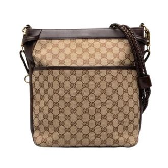 Gucci Pre-owned Canvas Umh&auml;ngetasche - - Pre-owned - Damen - Beige - ONE SIZE