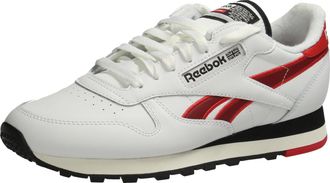 Reebok Unisex Classic Leather Sneaker,White Vectorred Black,37.5 EU