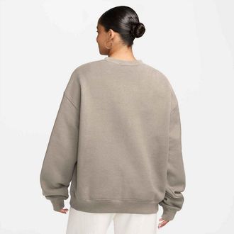 Nike Kapuzensweatshirt W NK STDO FLC MW OS CREW mit Kapuze, aus angerauter Sweatware