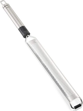 Leifheit Microcut Reibe fein, Microcut steht für extra scharfe und langlebige Klingen, rostfreier Edelstahl, Zester Reibe in edlem Design optimal zum Servieren