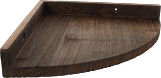 BESPORTBLE FOMIYES Wandregal dreieckig aus robustem Holz 28 cm, schwebendes Schlafzimmer- und Wohnzimmer-Organizer Regal, rustikale Wandablage für Bilderrahmen u