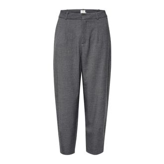 Kaffe High-Waist Dunkelgraue Hose - - Trousers - Damen - Grau - 2XL