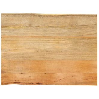vidaXL vidaXL Dessus de table 90x60x3,8 cm bord vivant bois massif manguier