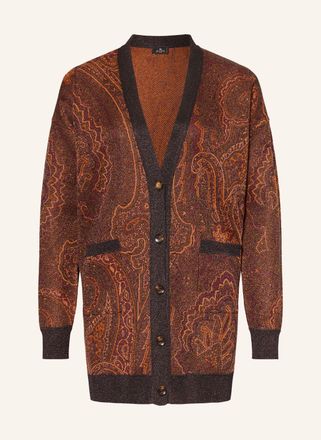 Etro Etro Strickjacke Mit Glitzergarn rot