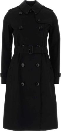 Burberry Femme, Manteaux, Noir, Taille: 32 FR Gabardine Trench Coat