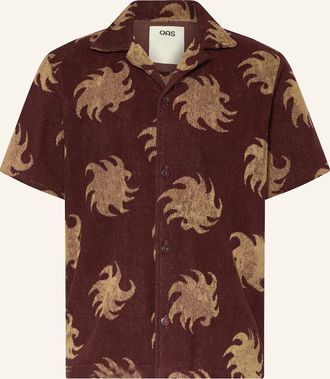 OAS Oas Resorthemd Mocha Ember Comfort Fit Aus Frottee braun