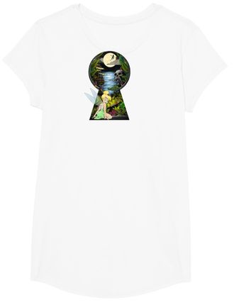 Disney Peter Pan Tinkerbell Keyhole Graphic T-Shirt T-Shirt