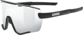 Uvex sportstyle 236 Set - Sportbrille für Damen und Herren - inkl. Wechselscheiben - beschlagfrei - black matt/silver - one size