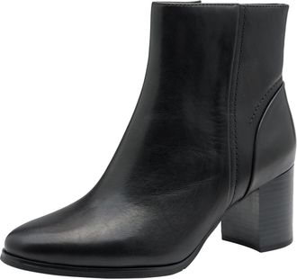 Marco Tozzi Marco Tozzi Damen Stiefeletten aus Leder mit Blockabsatz, Schwarz (Black), 39 EU