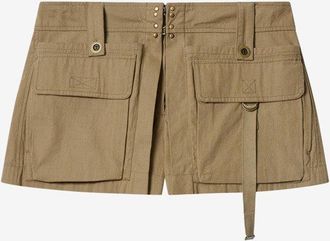 Isabel Marant Short Barta - Femme - Kaki - Taille 34 - Isabel Marant