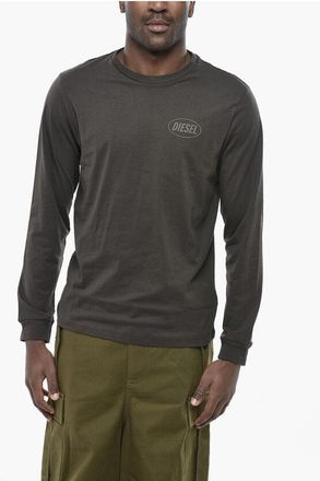 Diesel Long-Sleeve T-Shirt T-DIEGO-LS-CREW with Embossed Logo size 3xl