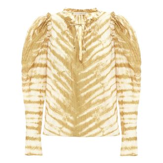 Ulla Johnson Blouse Madena Tiger Tie and Dye Ulla Johnson