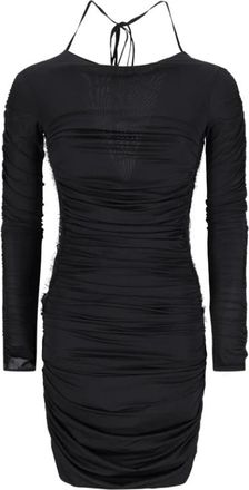 Blumarine Femme, Robes, Noir, Taille: 40 FR Robe en jersey avec dentelle