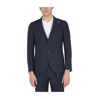 Lardini Einreihiger Blazer - - Jackets - Herren - Blau - 2XL