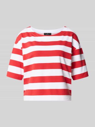 Monari Sweatshirt mit 1/2-Arm im Allover-Look