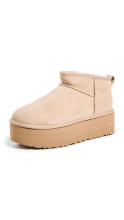UGG Damen Classic Ultra Mini Platform Boots, Sand, 36 EU