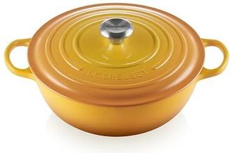 LE CREUSET Le Creuset Signature La Marmite aus Gusseisen, Ø 28 cm, Für alle Herdarten und Induktion geeignet, Volumen: 4,9 l, 4,93 kg, Nectar, 21114286720430