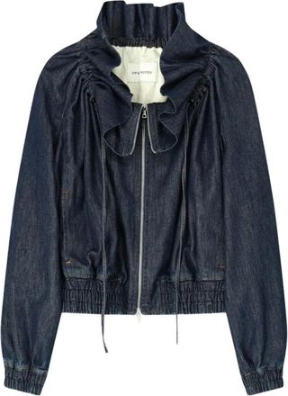 Dries Van Noten Femme, Vestes, Bleu, Taille: 40 FR Voly Denim Jacket
